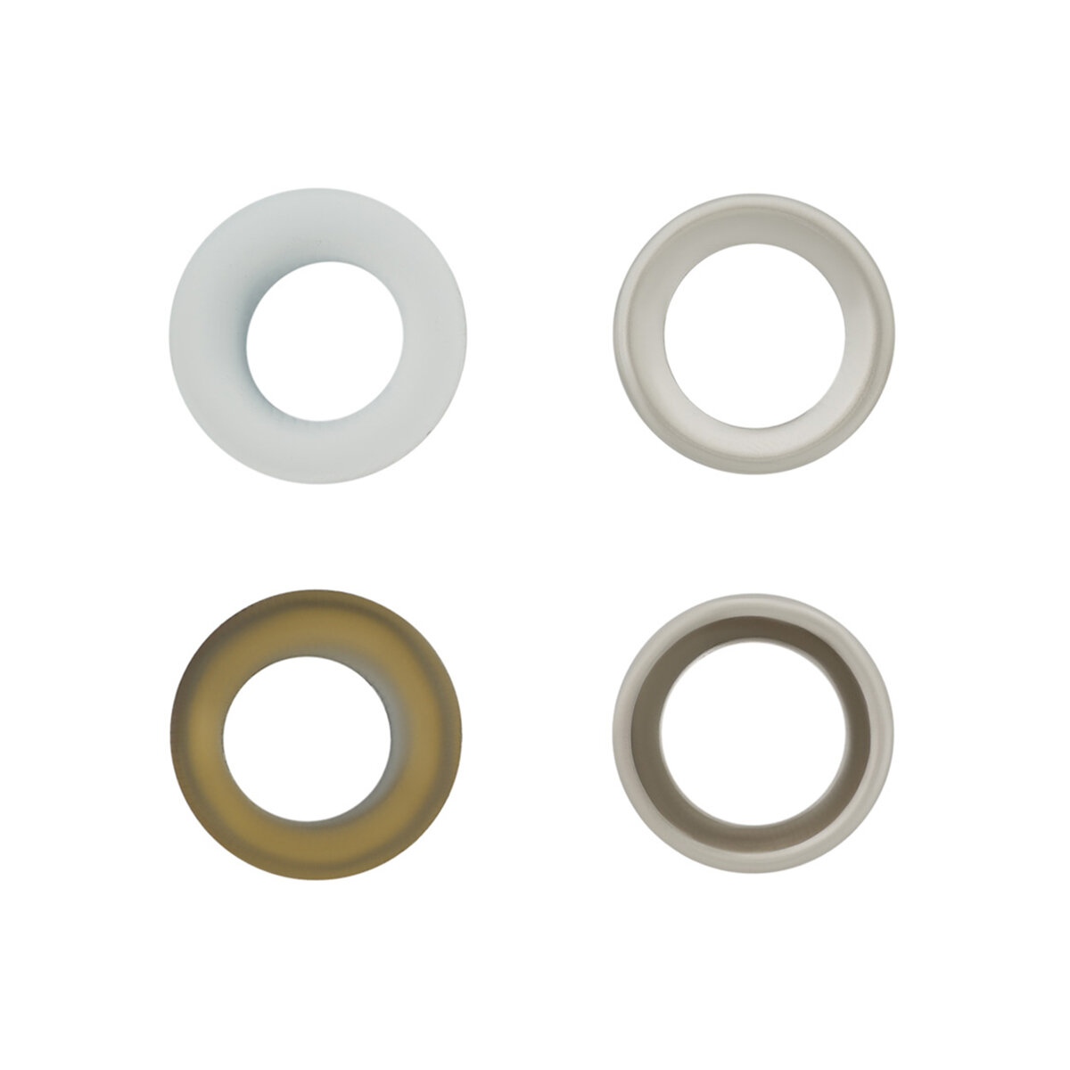 Люверсы для одежды и обуви 11 мм BIG, 51946/46, металл, эмаль (белый), 50 шт