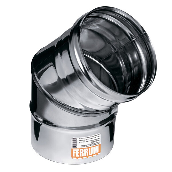 Отвод моно 135° d150мм (430/0,8мм) Ferrum