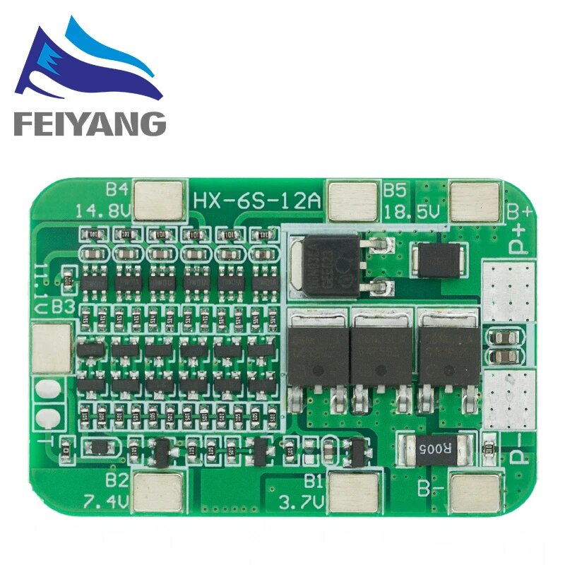 SONGXIN LIGHT SAMIROB 6S 15A 24V BMS плата для литиевой батареи