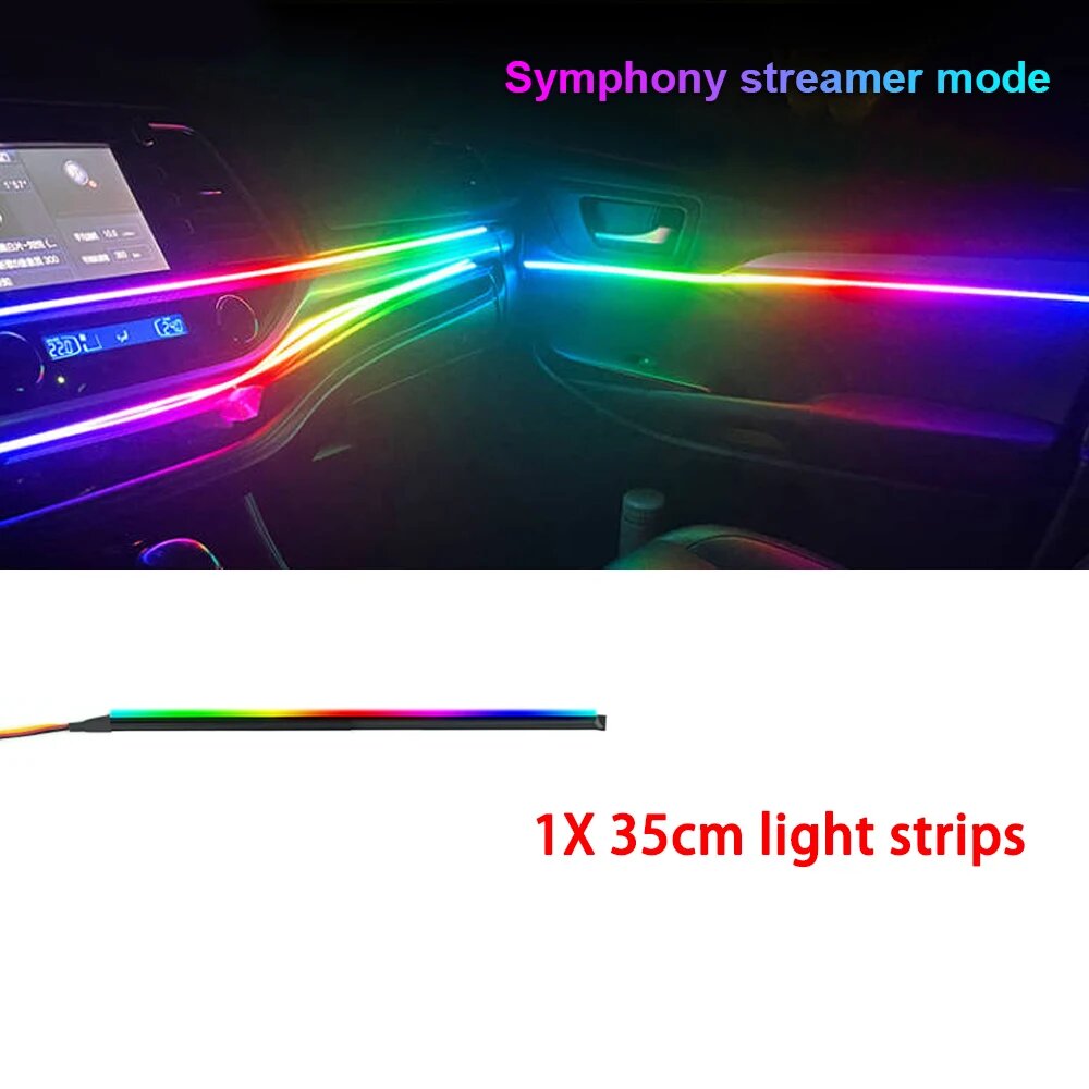 Автомобильная LED лента 35см, RGB, Симфония
