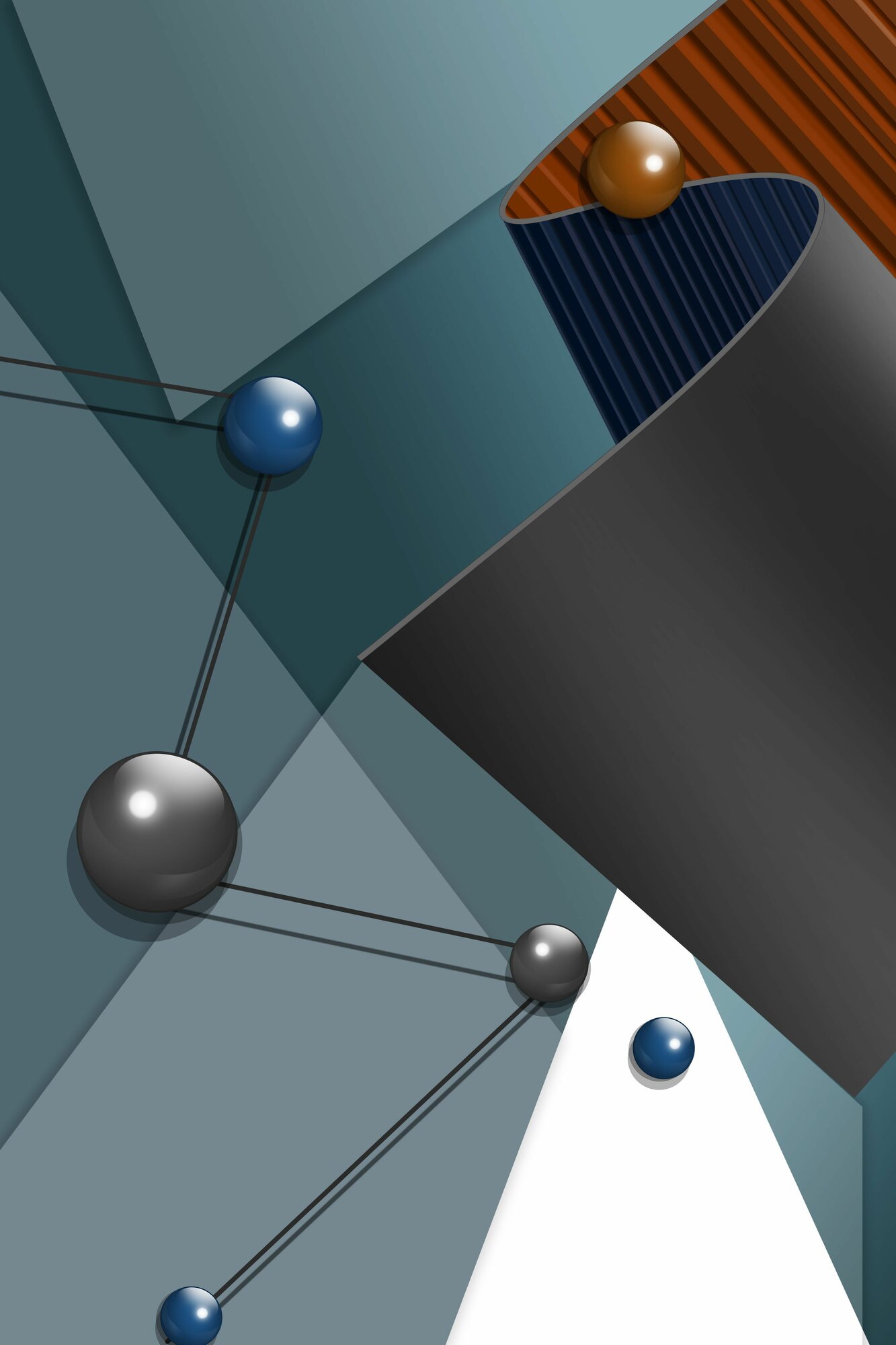 Фотообои Молекулы 270х200 см