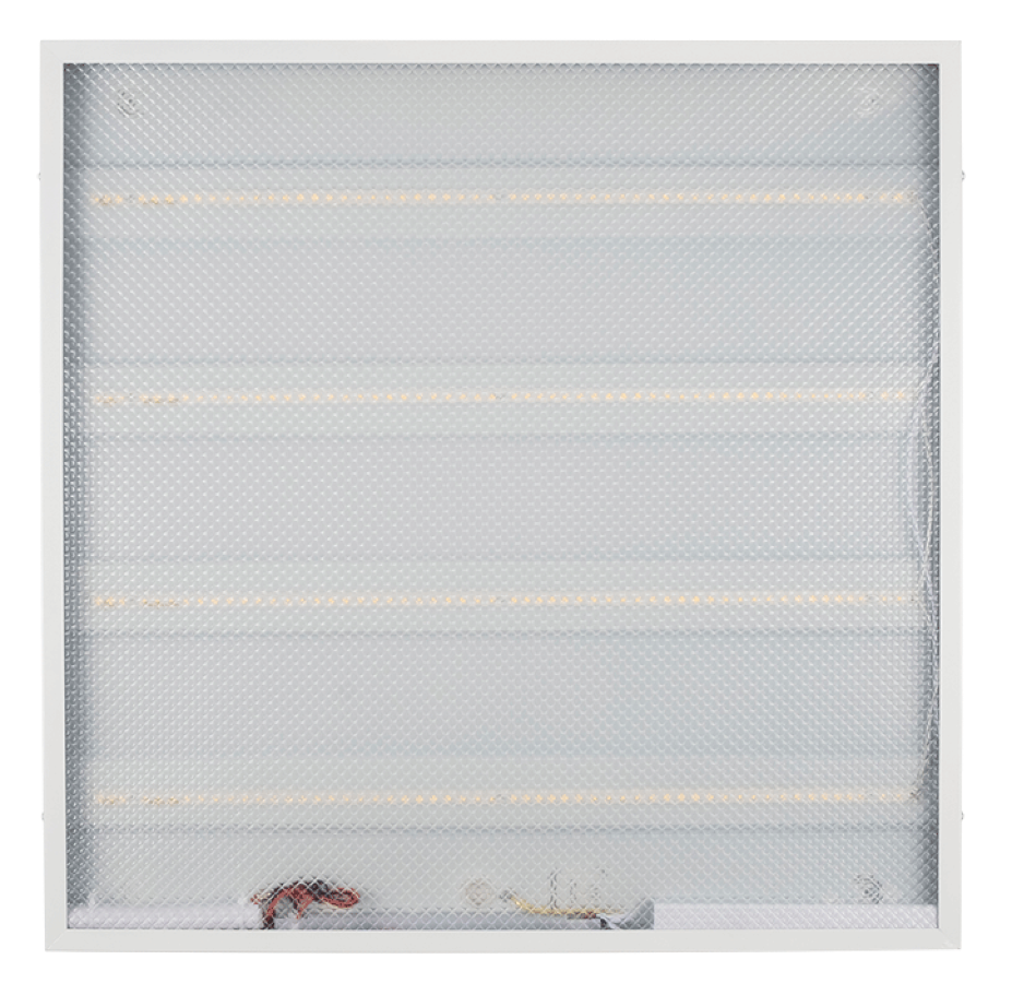 Светодиодная панель Jazzway / Джазвэй PPL 595/U-E1 Prisma с БАП, квадратная, мощность 36Вт, 3600Лм дневной белый 4000К, IP40, размер 595x595x19мм / освещение