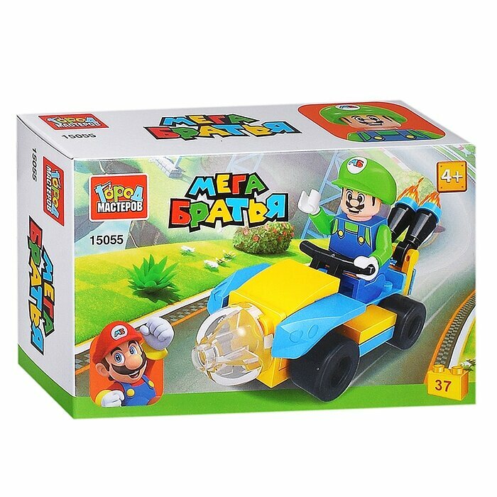 Конструктор Город Мастеров "Марио", 37 деталей, от 6 лет, пластик