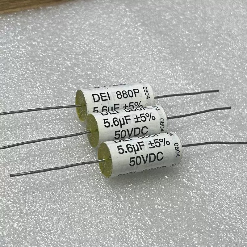 DEIDearborn 880P 50V 565j 5.6UF 50VDC осевой пленочный конденсатор 1pcs цена