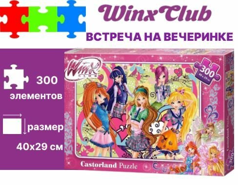 Пазл WinxClub Встреча на вечеринке 300деталей (В-PU30067)