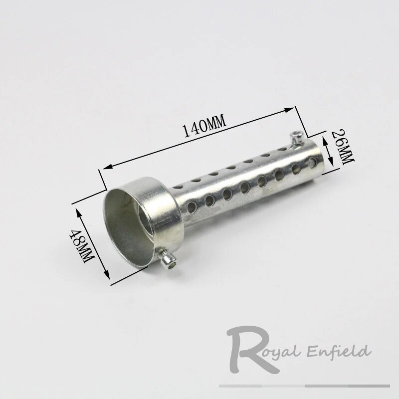 Универсальный выхлопной глушитель для мотоцикла, перегородка из нержавеющей стали для глушителя, 35 мм, 42 мм, 45 мм, 48 мм, 60 мм 48X140