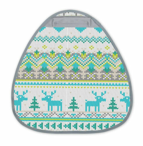 Ледянка Nika "ЛГП52", грушевидная, текстиль, бирюзовая, скандинавская, от 3 лет