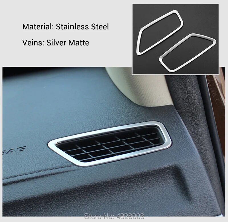 Автомобильная приборная панель A Pillar Air Outlet Vent Trim Frame Sticker Styling For Geely Atlas Boyue Emgrand NL-3 Proton X70 2016-2021 Silver Matte