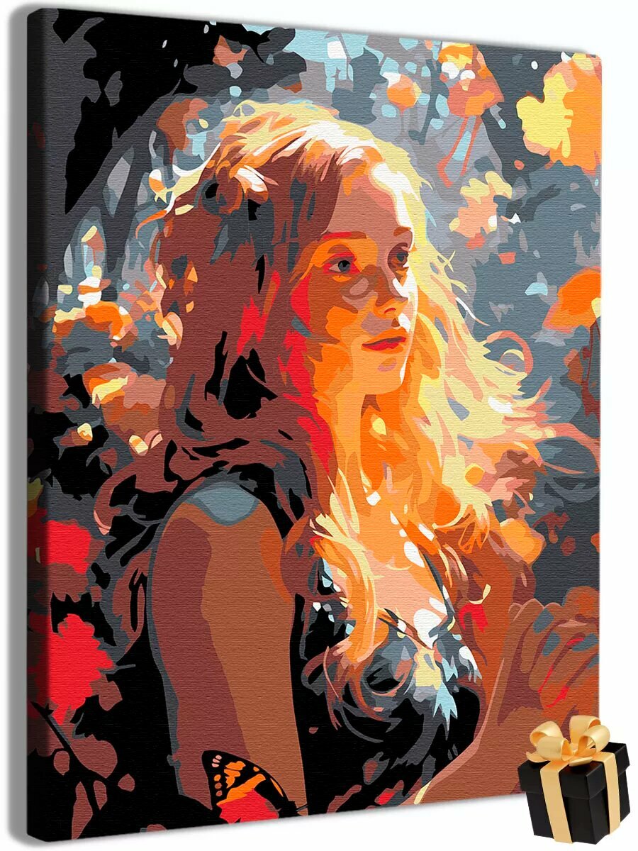 Картина по номерам девушка портрет