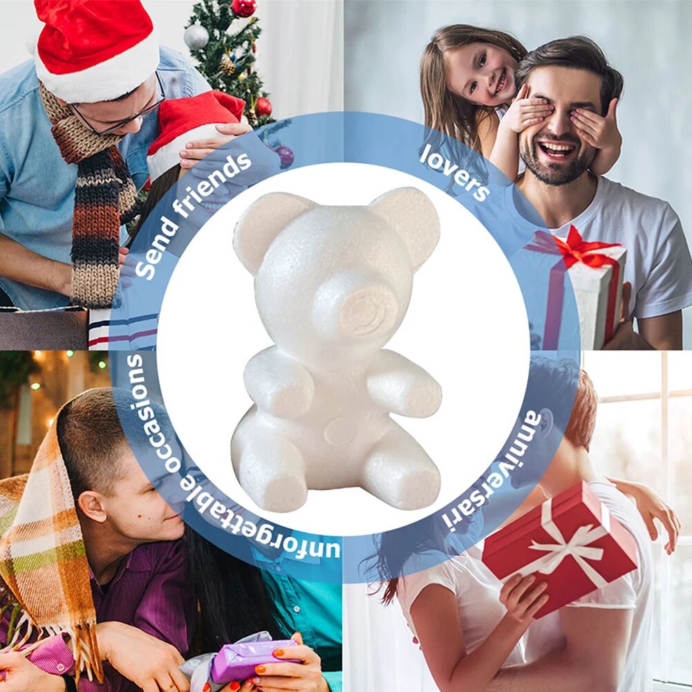 Пенопластовый медведь для декора