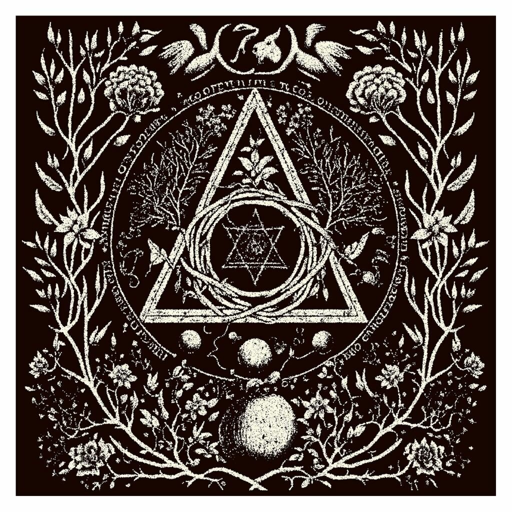 Скатерть Таро Глаз Бога Шесть Звездочек