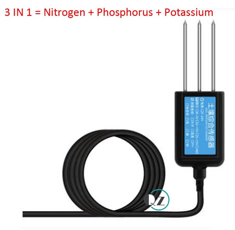 RS485 7 в 1, встроенный передатчик почвы, температура и влажность, EC npk ph, датчик почвы для сельского хозяйства, датчик почвы для хранения NPK