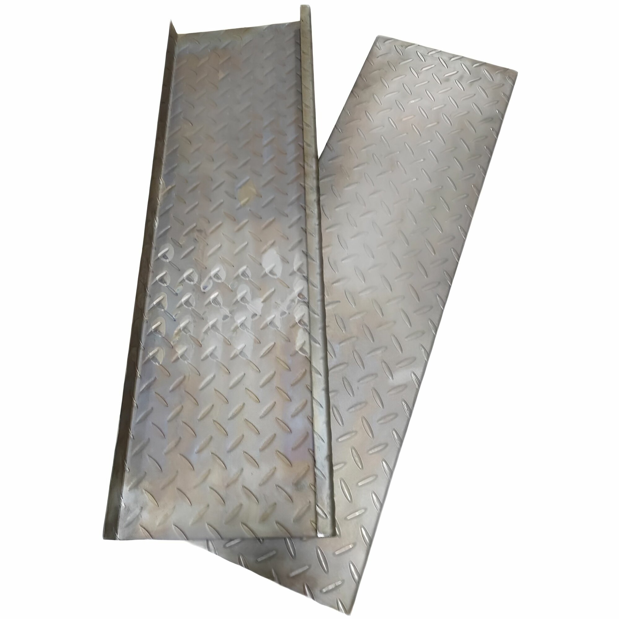 Ступень из нержавеющей рифленой стали AISI 304 3 мм.1.2м*30 сми.2 шт.