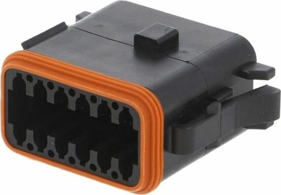 Разъем AMPHENOL AT06-12SB провод-провод AT вилка "мама" PIN 12 IP67 на провод 1 шт