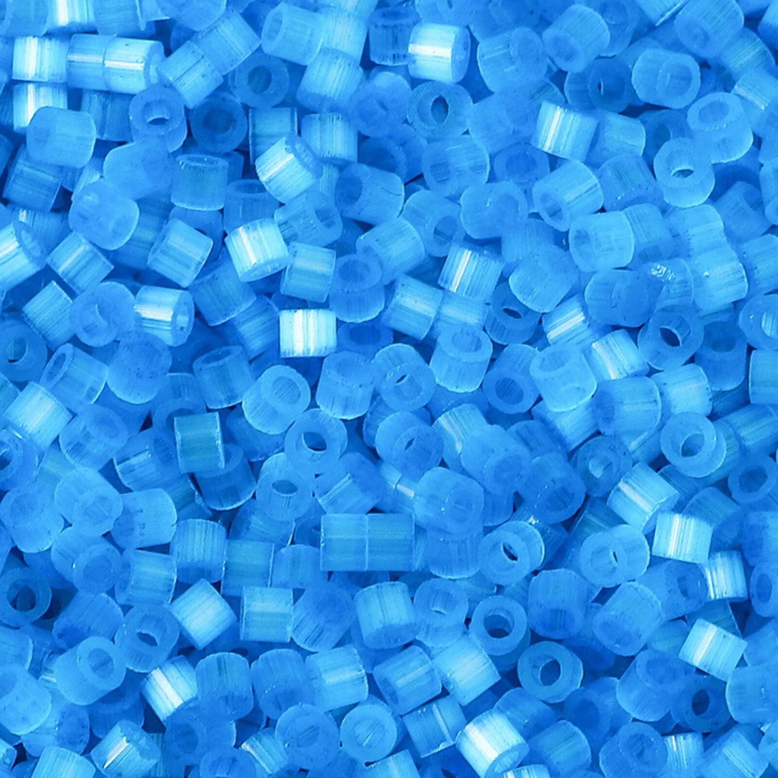 Цилиндрические стеклянные бусины кошачий глаз 10 г Синий, Dark Blue