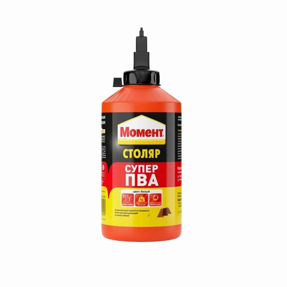 Клей для всех пород дерева Момент Столяр Супер ПВА D2 (0,75кг)