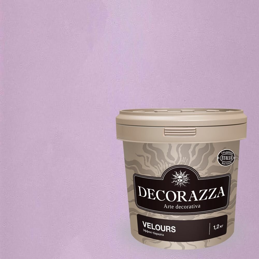 Декоративная штукатурка с эффектом бархата Decorazza Velours (1,2кг) VL 10-19