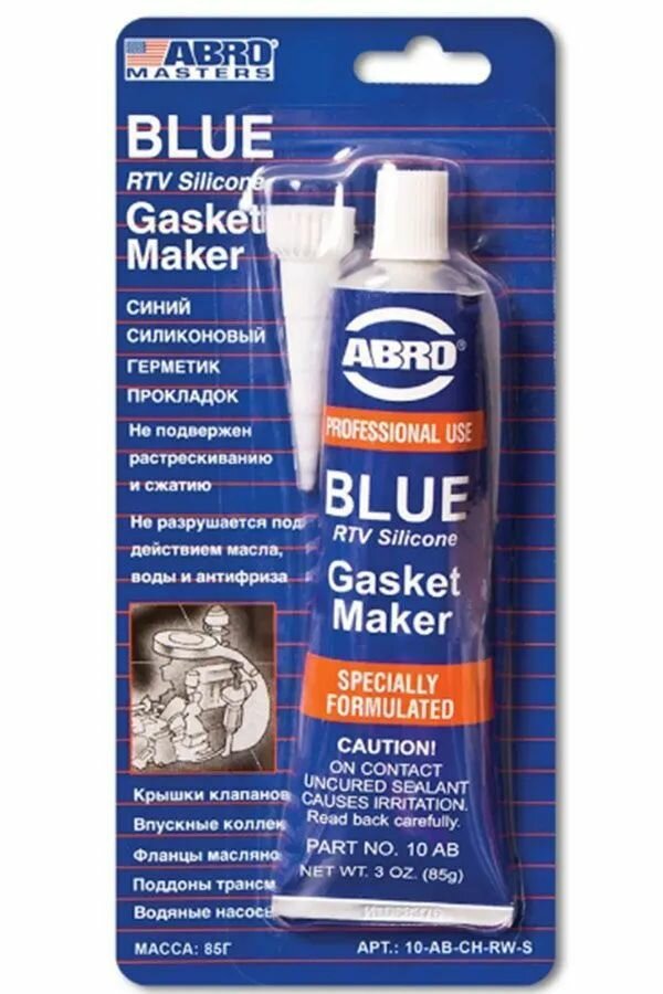 ABRO Герметик силиконовый премиальный 85 гр, синий