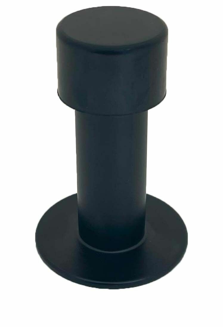 Упор дверной - ограничительный стоппер для двери , универсальный SP -75 мм, цвет: матовый черный