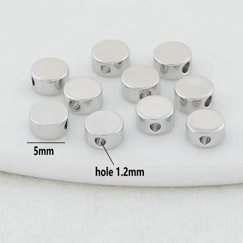 20 шт. Бусины Florainer Tina латунные позолоченные Белый, Style 22