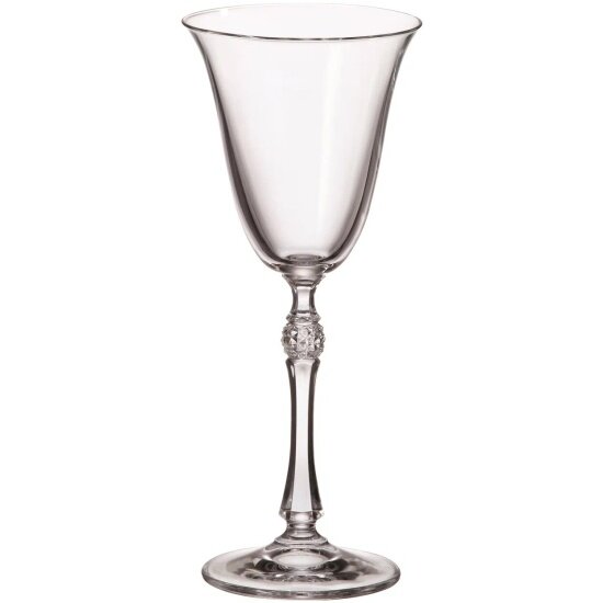 Набор бокалов для белого вина Crystal Bohemia "PARUS", 185 мл (набор 6 шт.)