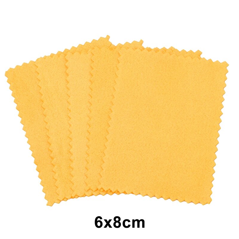 Салфетки для полировки серебра и золота younuoqi Желтый, 6x8cm Yellow