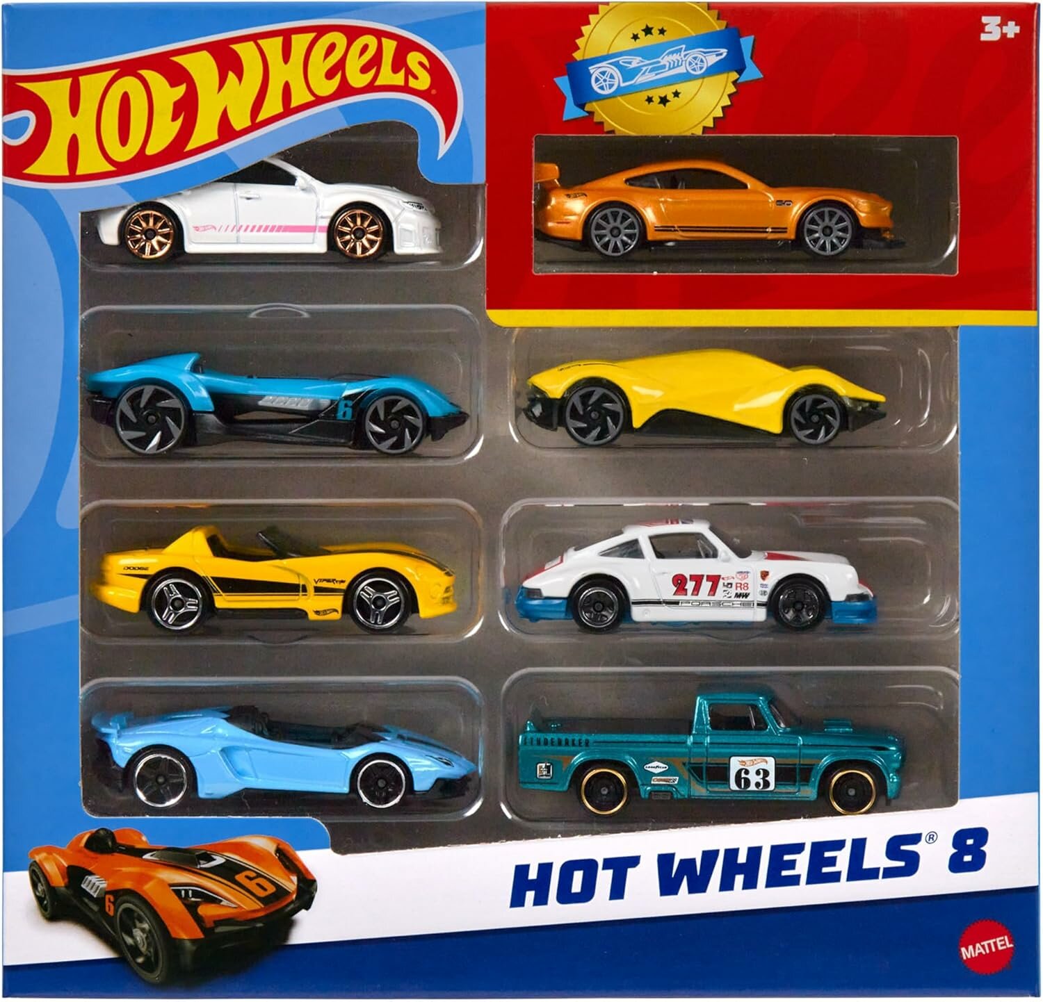 Набор из 8 базовых машинок Хот Вилс , Hot Wheels