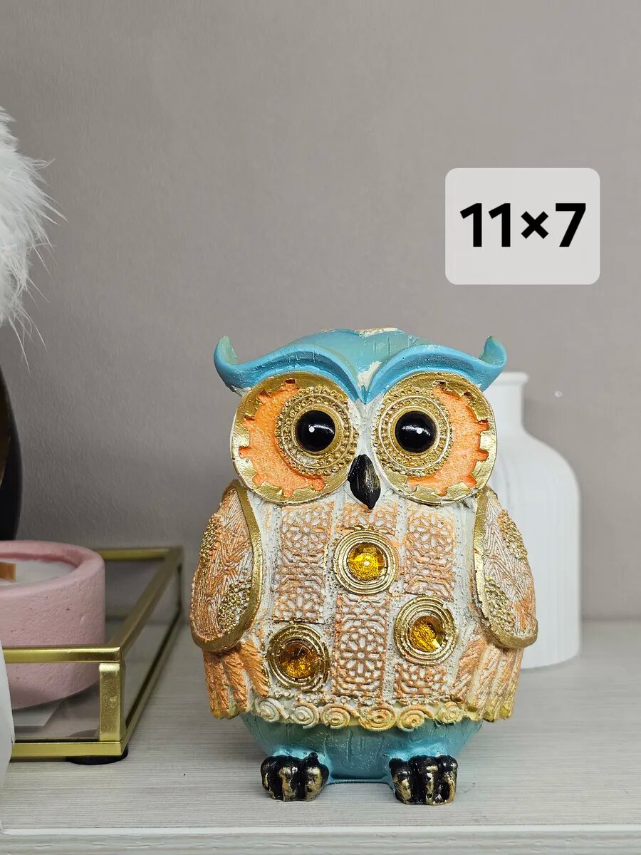 Статуэтка фигурка сова 11×7 для интерьера