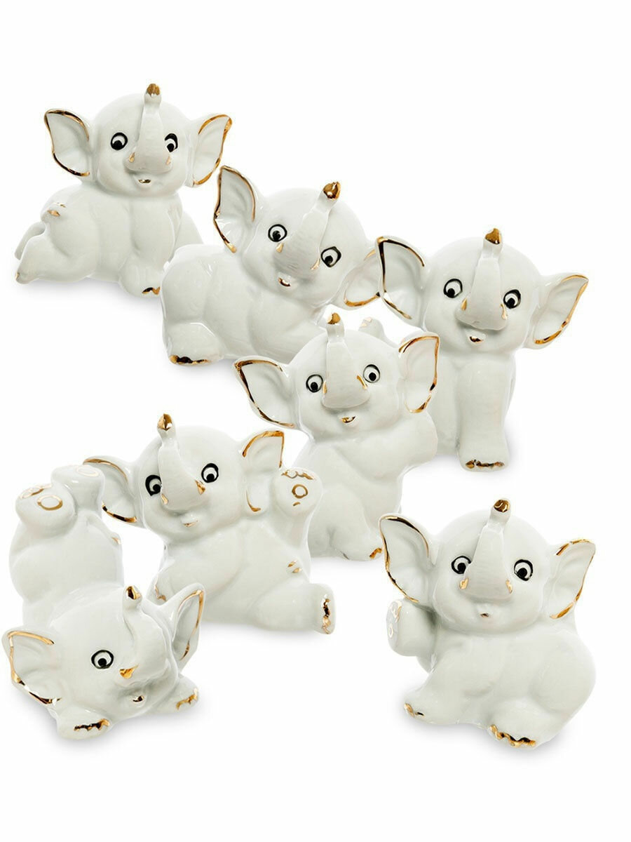 Комплект из семи фигурок "Слоники"