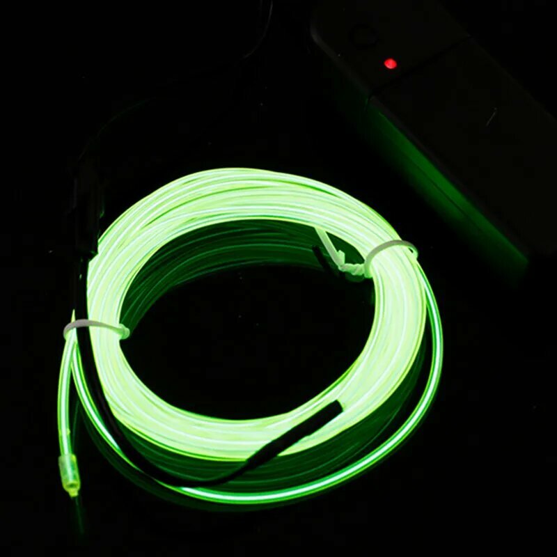 Зеленая неоновая LED лента RopeTube 1М