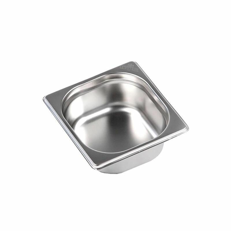 Гастроемкость Luxstahl нержавеющая сталь, GN 1/6, 17,6х16,4х6,5 см (га23)