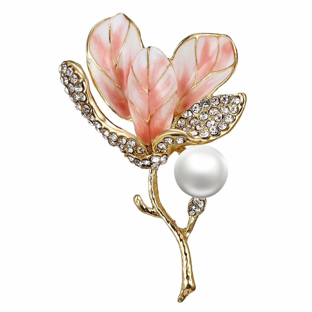 Брошь, стразы