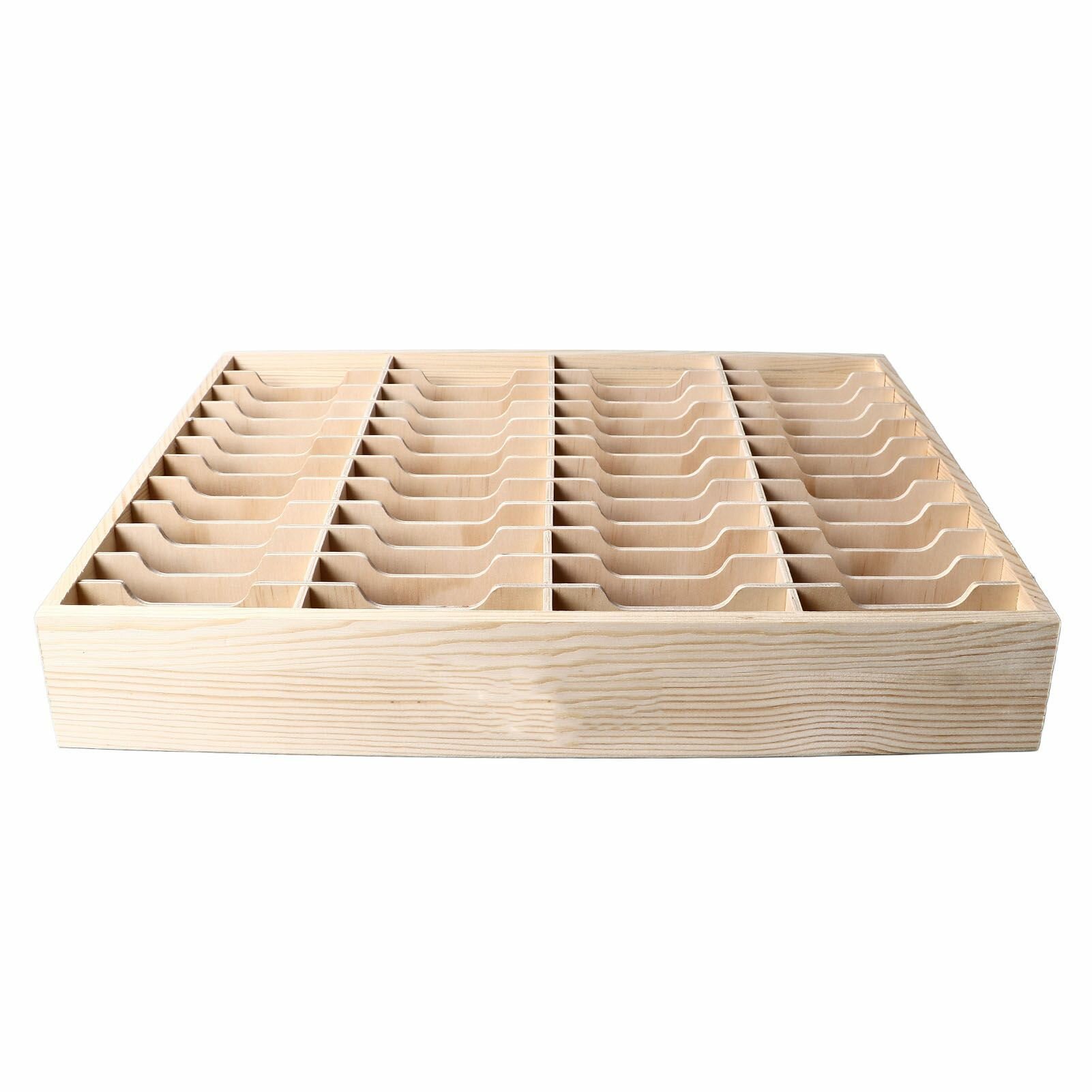 Деревянная коробка для хранения с 48 отделениями, столешница, для телефонов и канцелярии