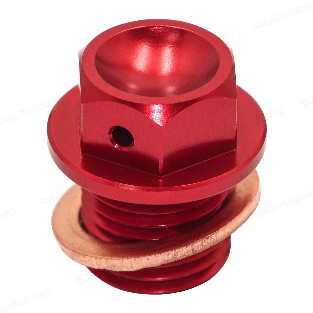 Болт слива масла для Yamaha FZ1 FAZER FZ6 FZ8 YZF R1 R6 FZ07 MT07 FZ09 FJ09 MT09 Tracer V-MAX FZR XJR 1200 1300 TDM850 для Honda Красный, Красный