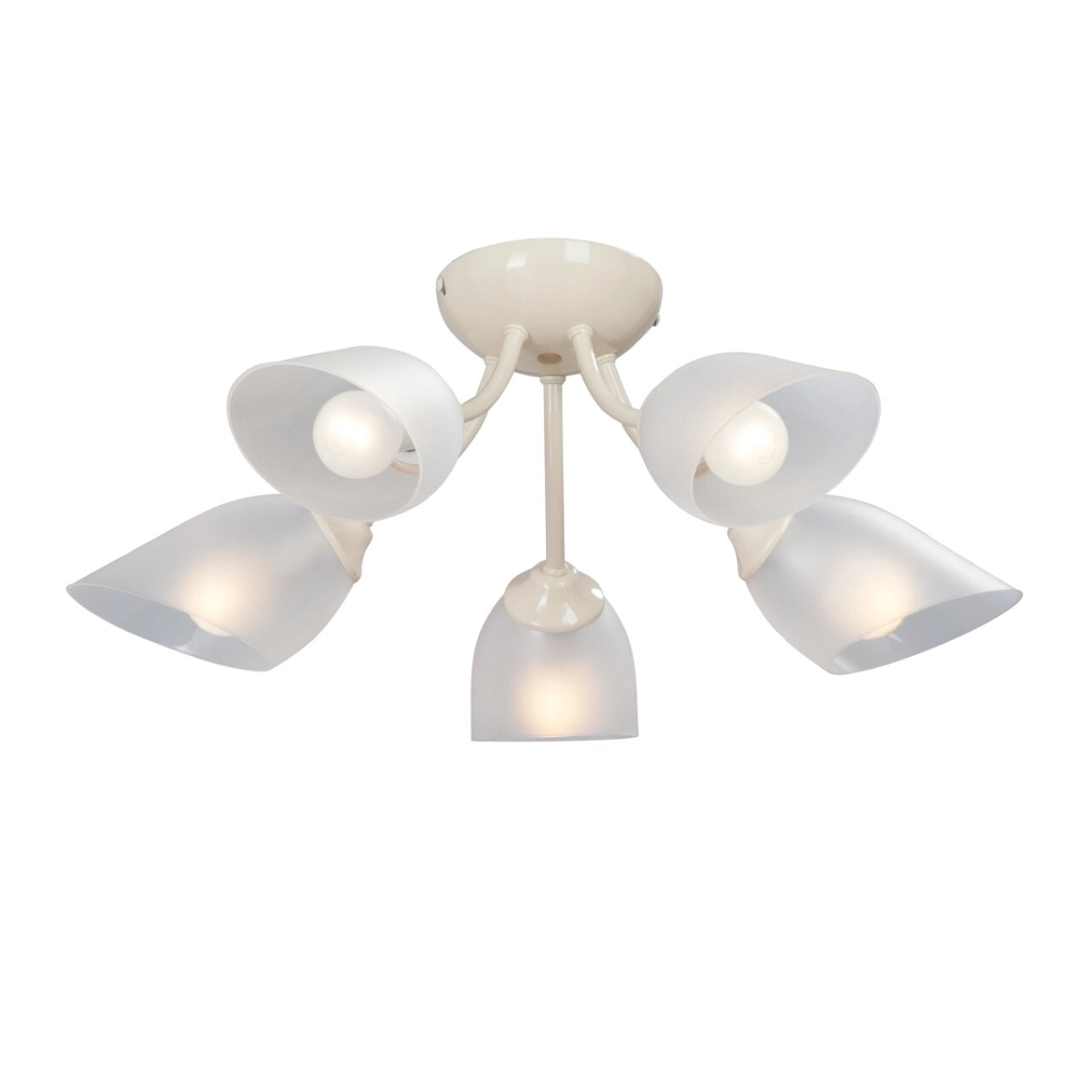 Vitaluce V3405/5PL люстра E14 40 Вт пластиковые белые плафоны для гостиной и кухни