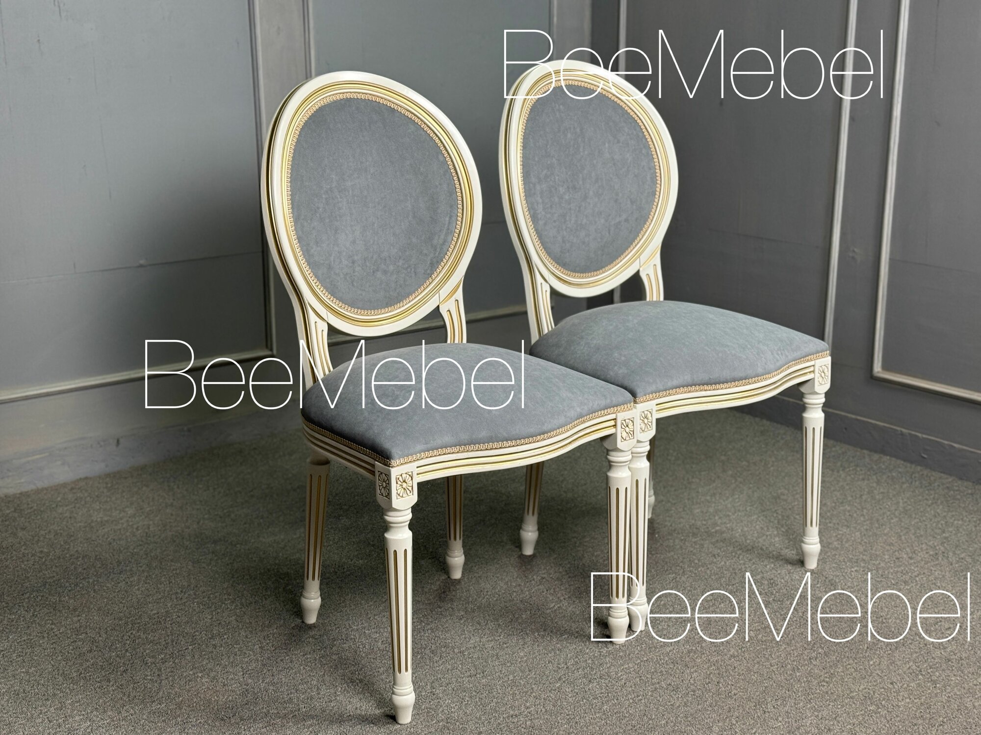 Стул"Медальон" из массива бука 2шт