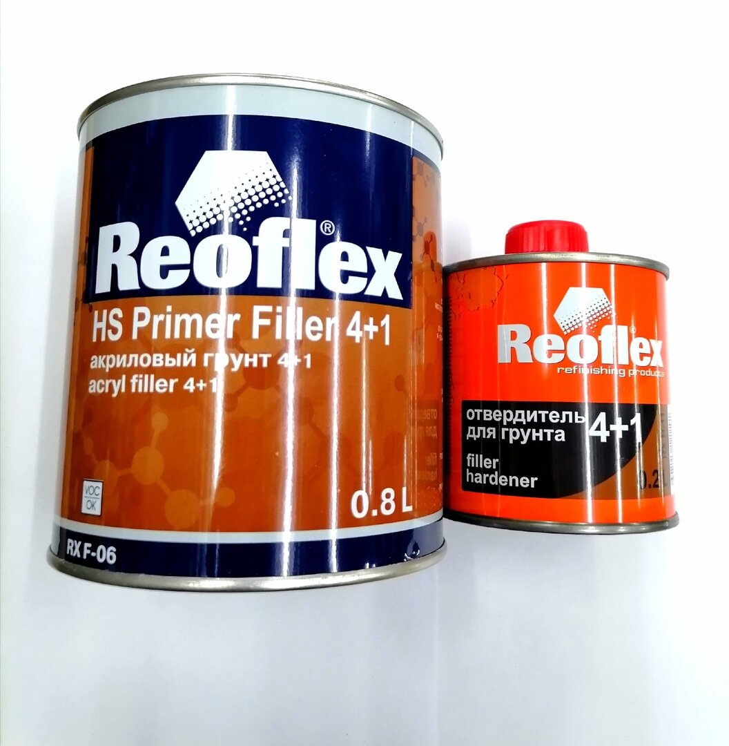 Акриловый грунт 4+1 белый (0,8л+0,2л)