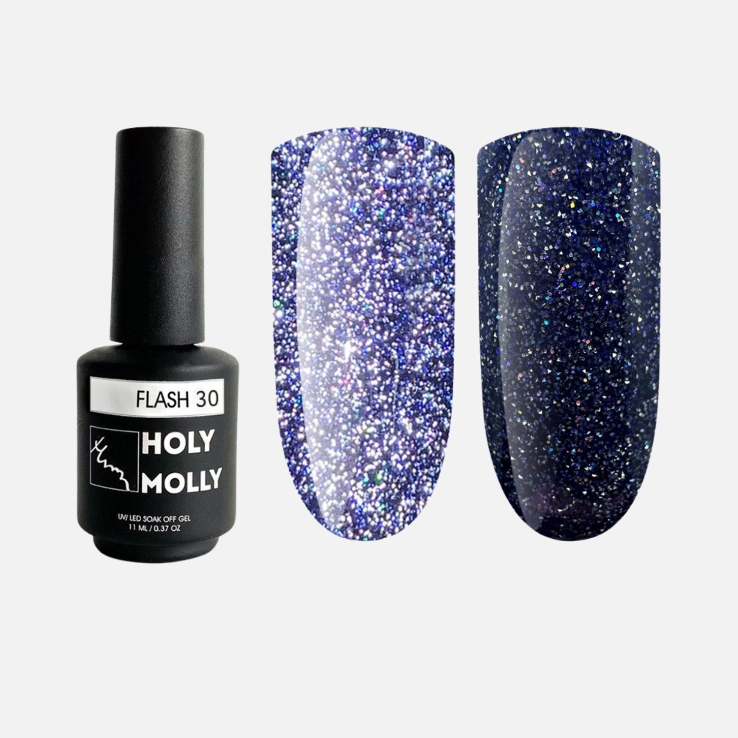 Гель-лак Holy Molly FLASH №30 светоотражающий 11 мл