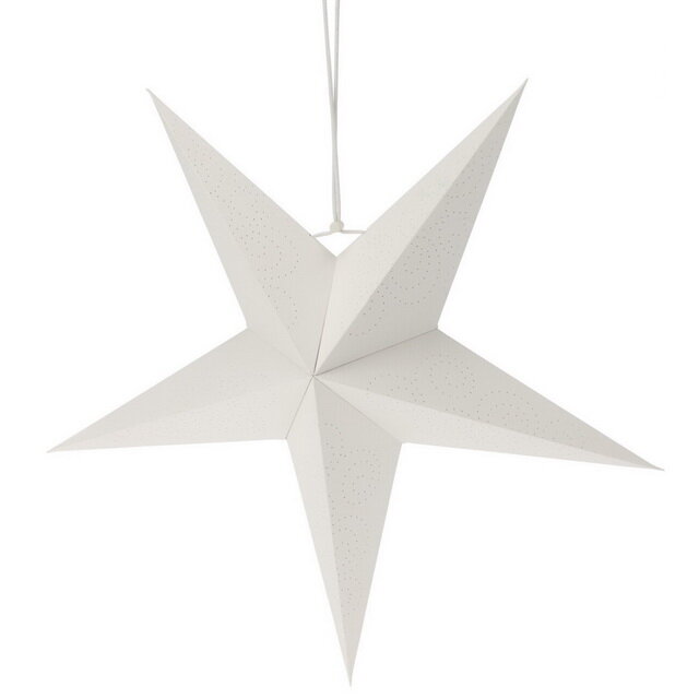 Подвесная звезда из бумаги Лангрео 45 см белая, Koopman, A64101000