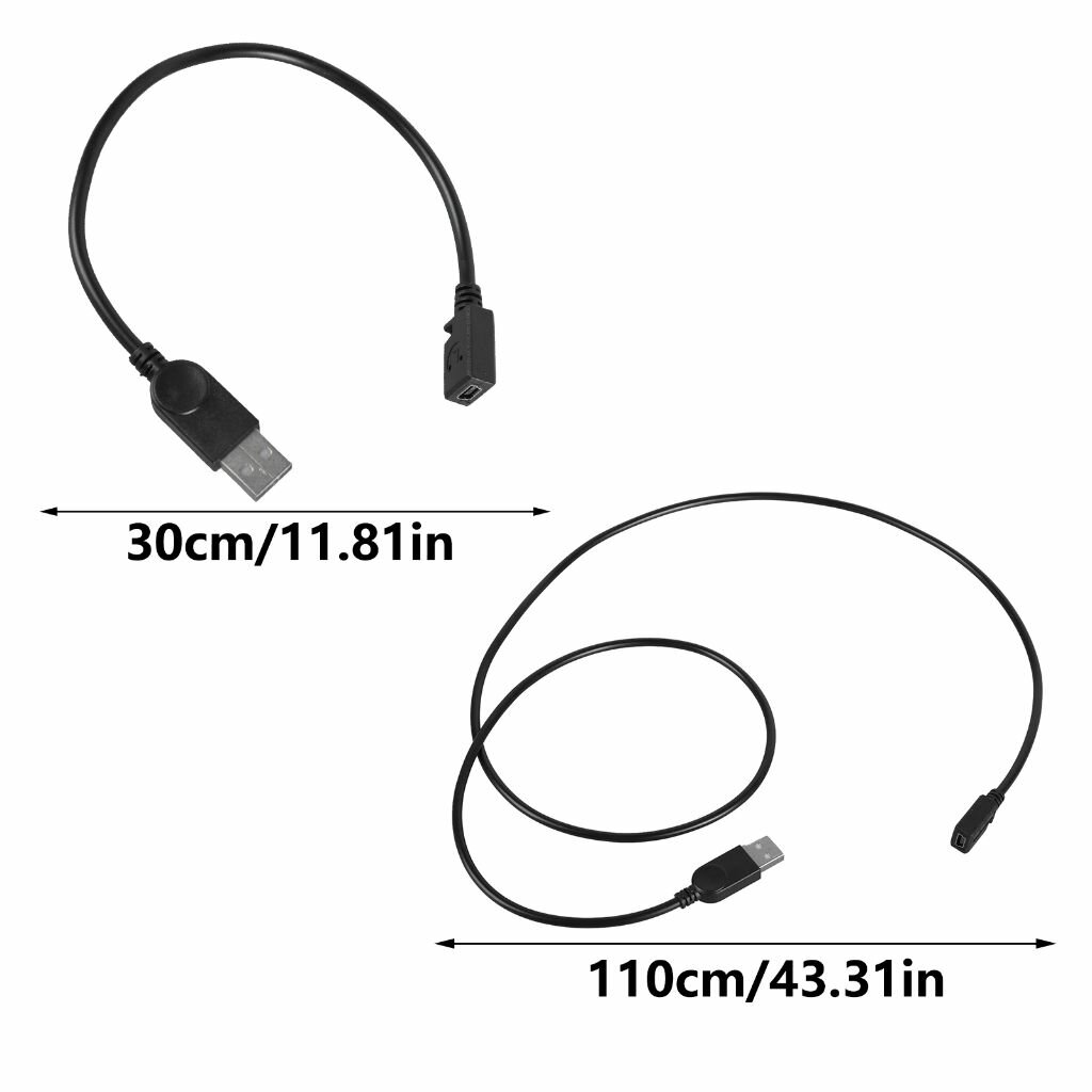 USB 2.0 на Mini 5Pin Кабель Зарядка Мужской Женский, 0.3m