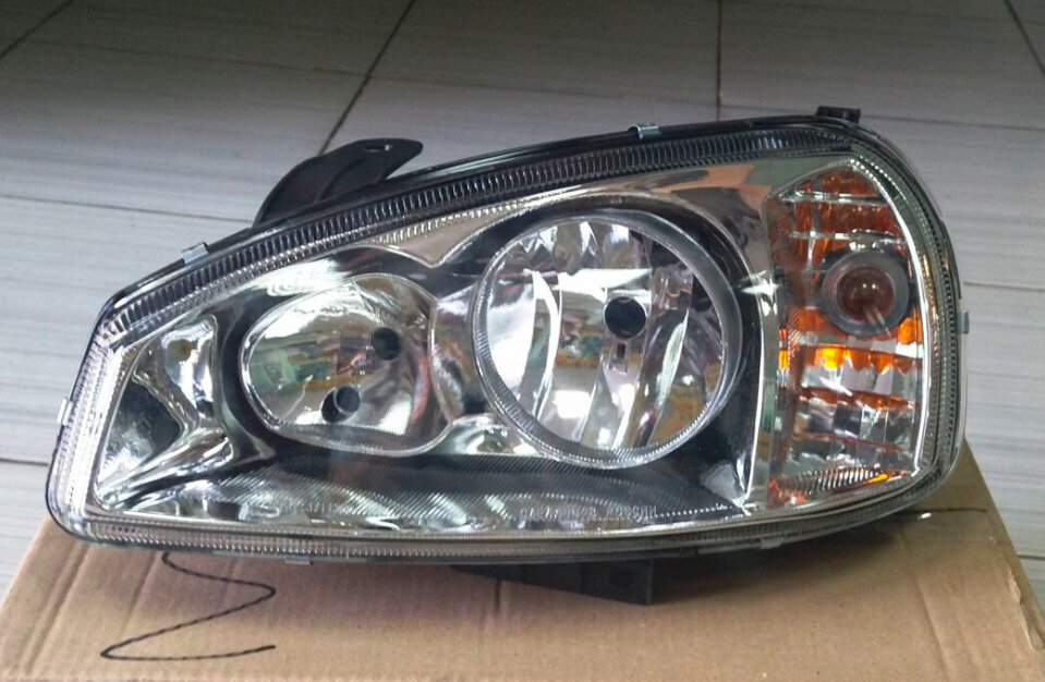 Фара 1118-1306010-00, для ВАЗ Калина, левая, стекло (аналог)