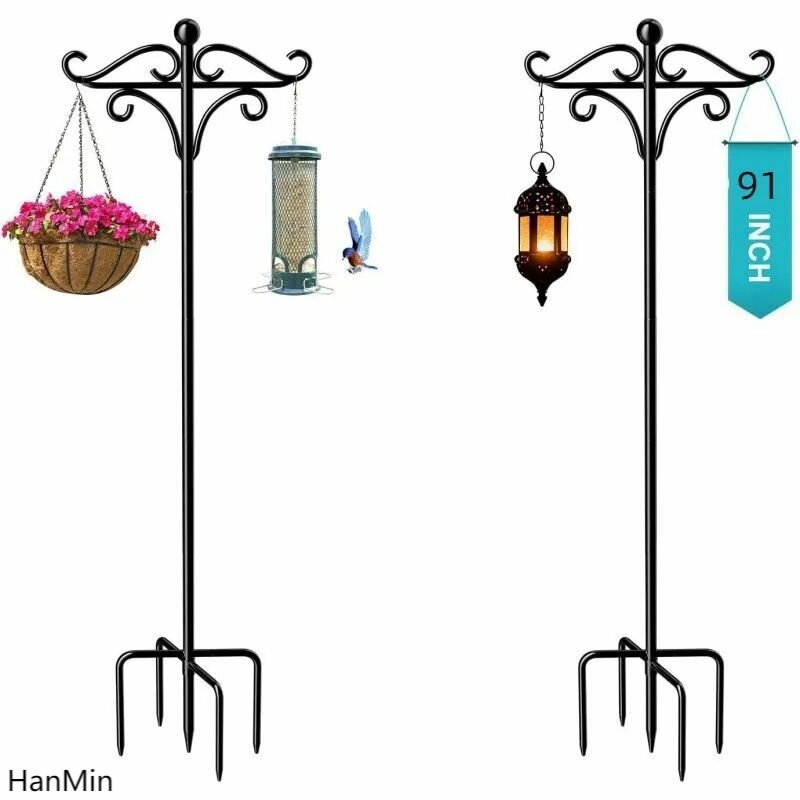 Садовые держатели крюки для подвешивания садовых фонарей, кашпо, кормушки, 231cm, 1 шт