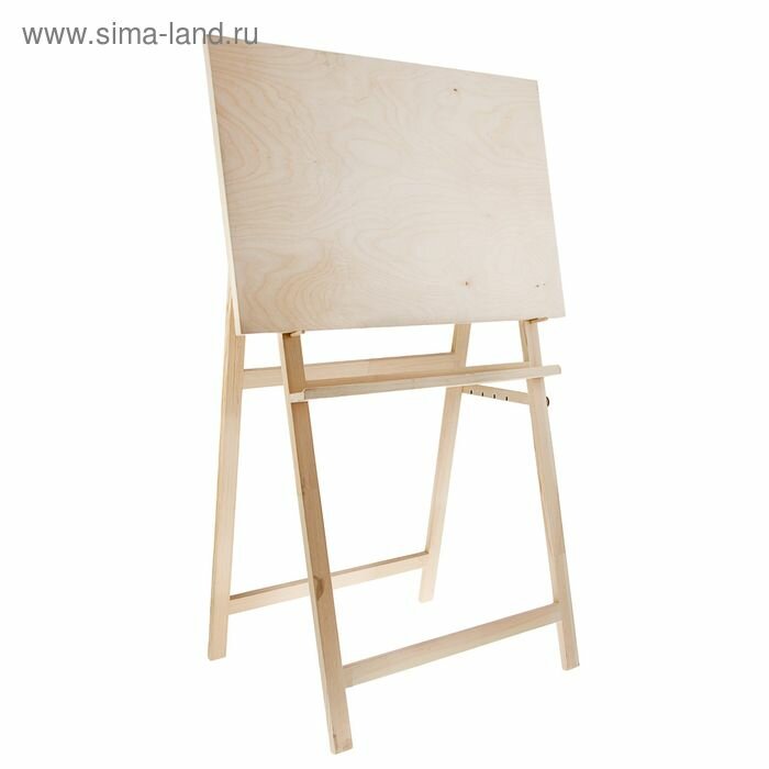 Мольберт тип «Хлопушка», 120 х 60 х 55 см, съемный планшет 75 х 60 см, неокрашенное дерево, Calligrata