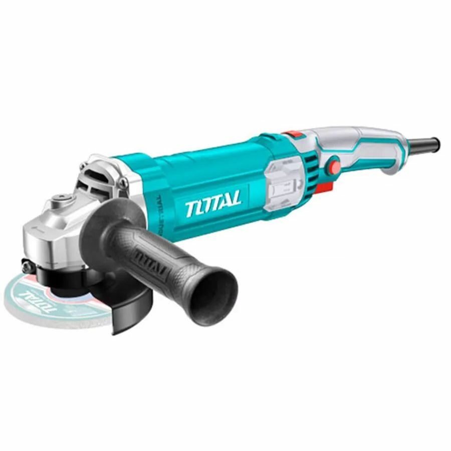 Угловая шлифовальная машина TOTAL TG110125565, 1100 Вт, защитный кожух, регулировка оборотов