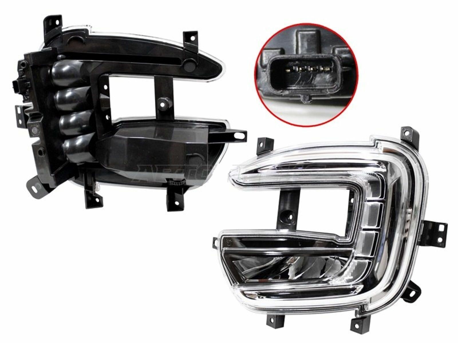 Фара противотуманная RENAULT KAPTUR 16- LH LED с ДХО