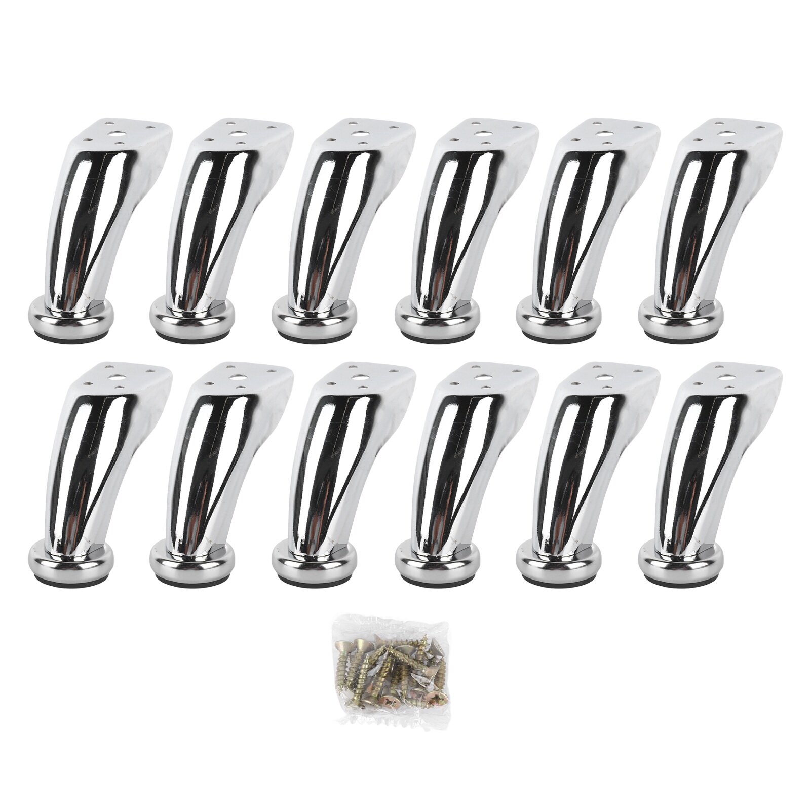 12 шт, ножки для мебели, железные гальваники, современный стиль, металлические ножки для дивана, замена ножек для стола, стула, дивана, шкафа