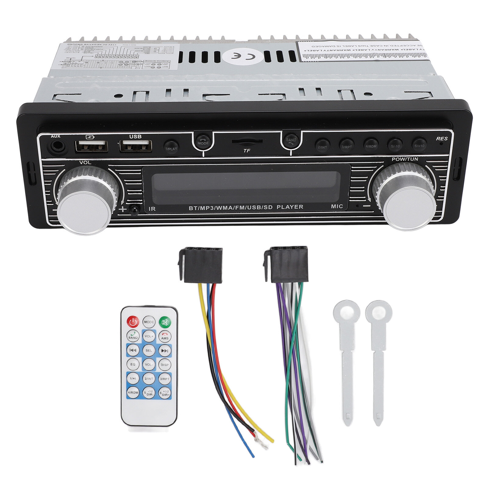 Автомагнитола с LED-дисплеем и подсветкой, MP3-плеер, два USB-порта, Bluetooth 5.0, функция громкой связи, стереосистема.