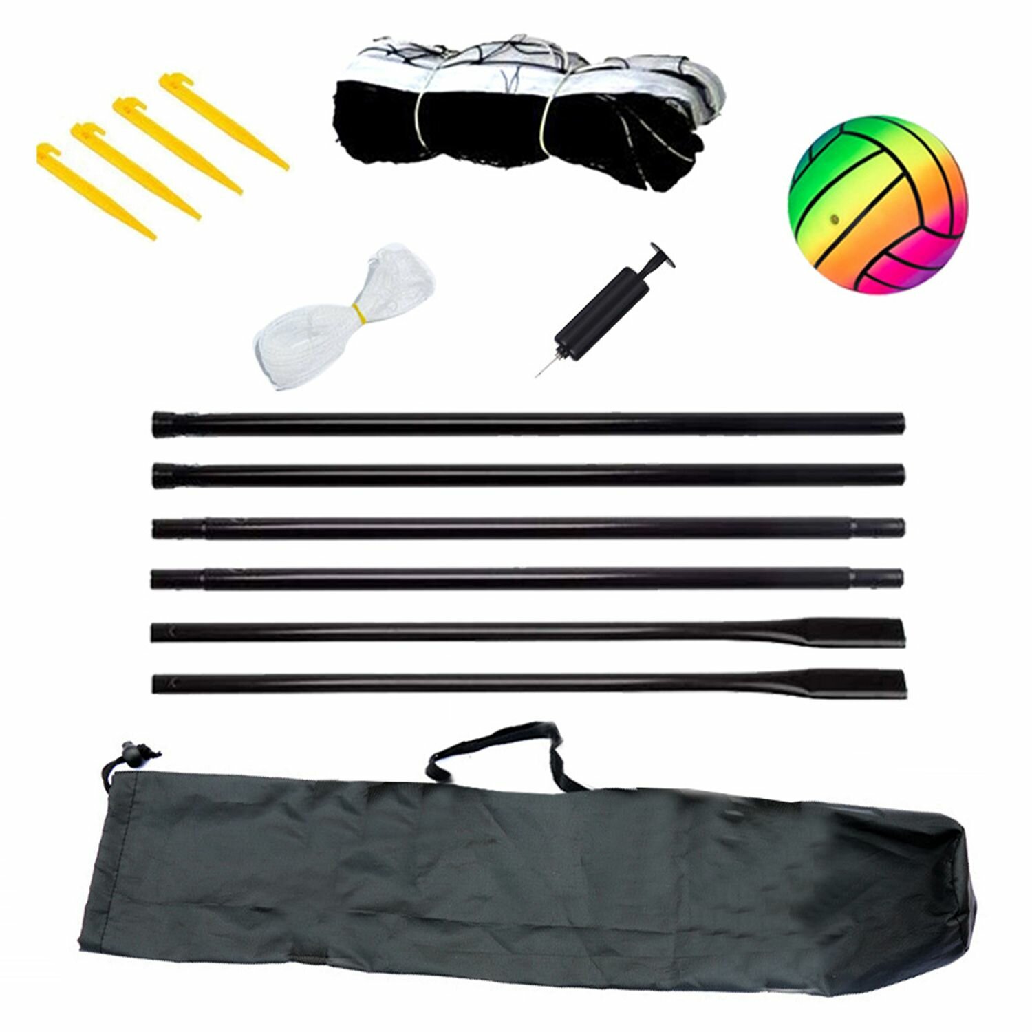 Пляжная волейбольная сетка с переносной сумкой