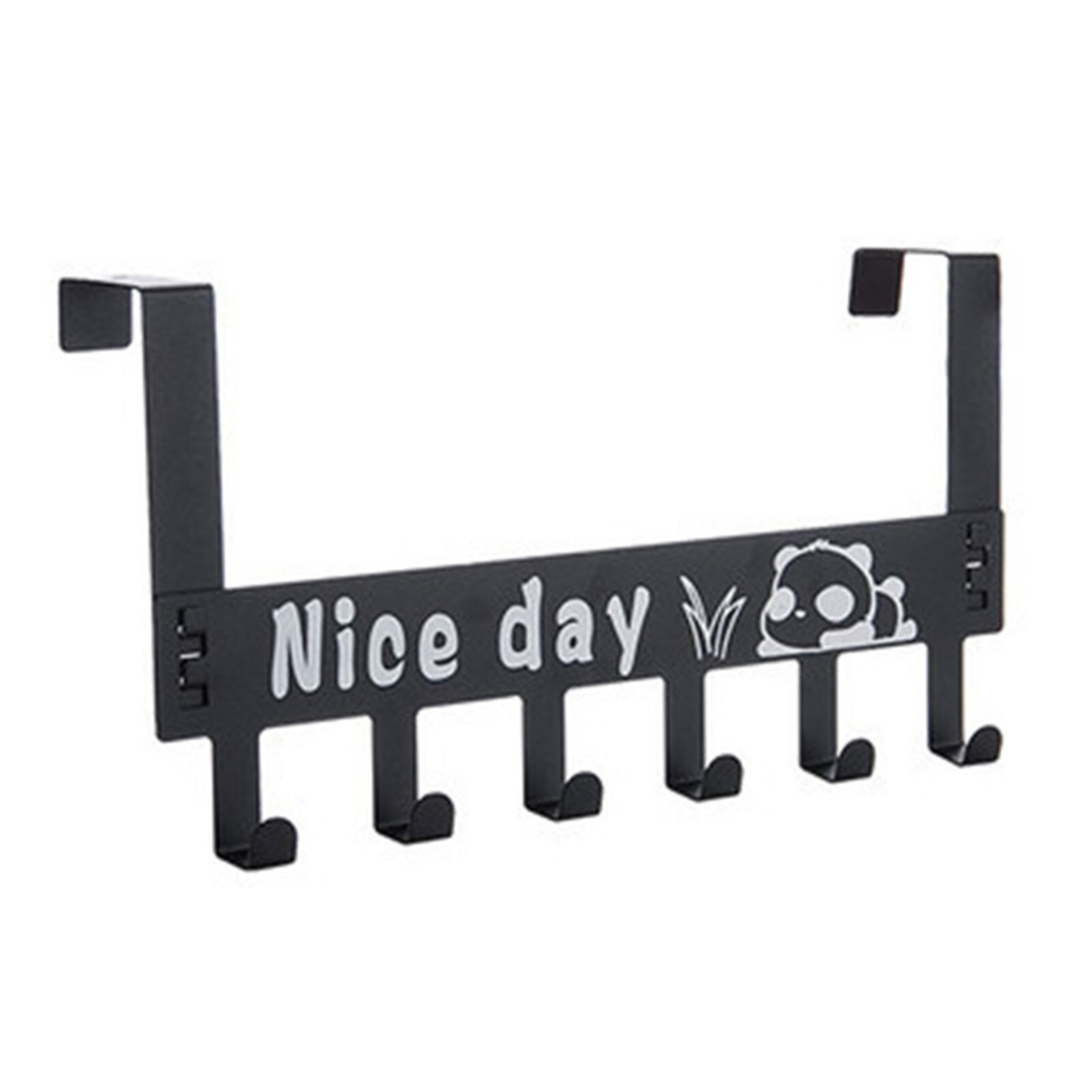 6 крючков над дверными крючками, прочная несущая способность, экономия места, металлические дверные вешалки, крючки для пальто, шляпы, сумки, черные