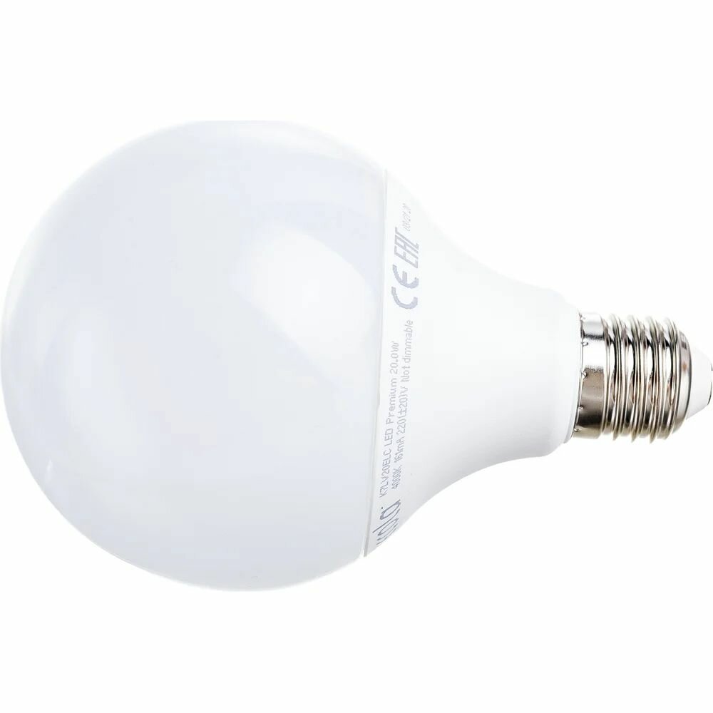 Светодиодная лампа Ecola globe LED Premium 20,0W G95 220V E27 4000K 320 шар композит 140x95 K7LV20ELC